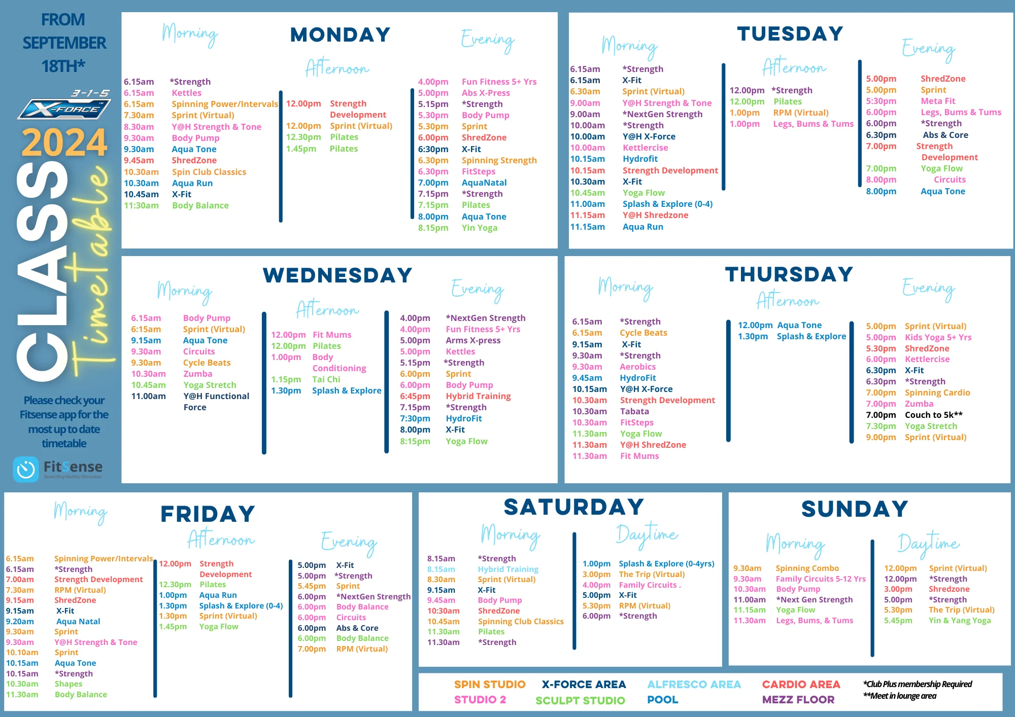 Fitness Classes Timetable | Gym Timetable Lancaster UK